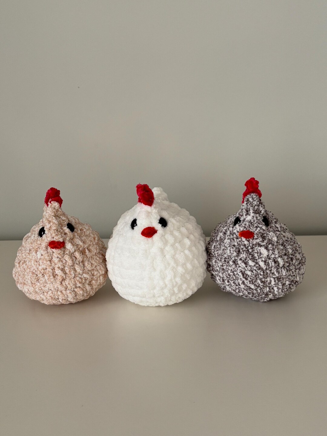 Chuck the Mini Chicken - Crochet - Handmade - Amigurumi - Plushie ...