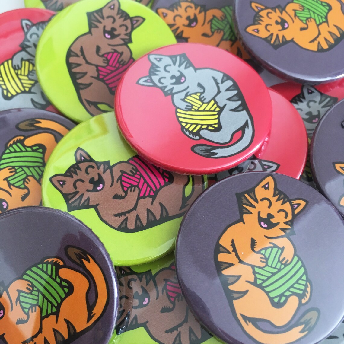 Cute Cat Badges Cat Lover Gift Button Badges Lapel Pin Pin - Etsy