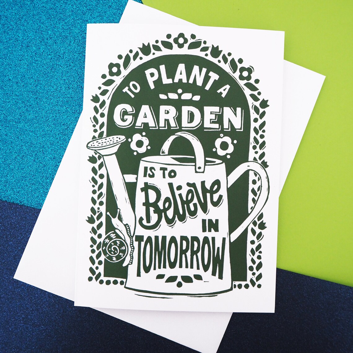 To Plant a Garden Card Just Because Card A6 Size Mental | Etsy