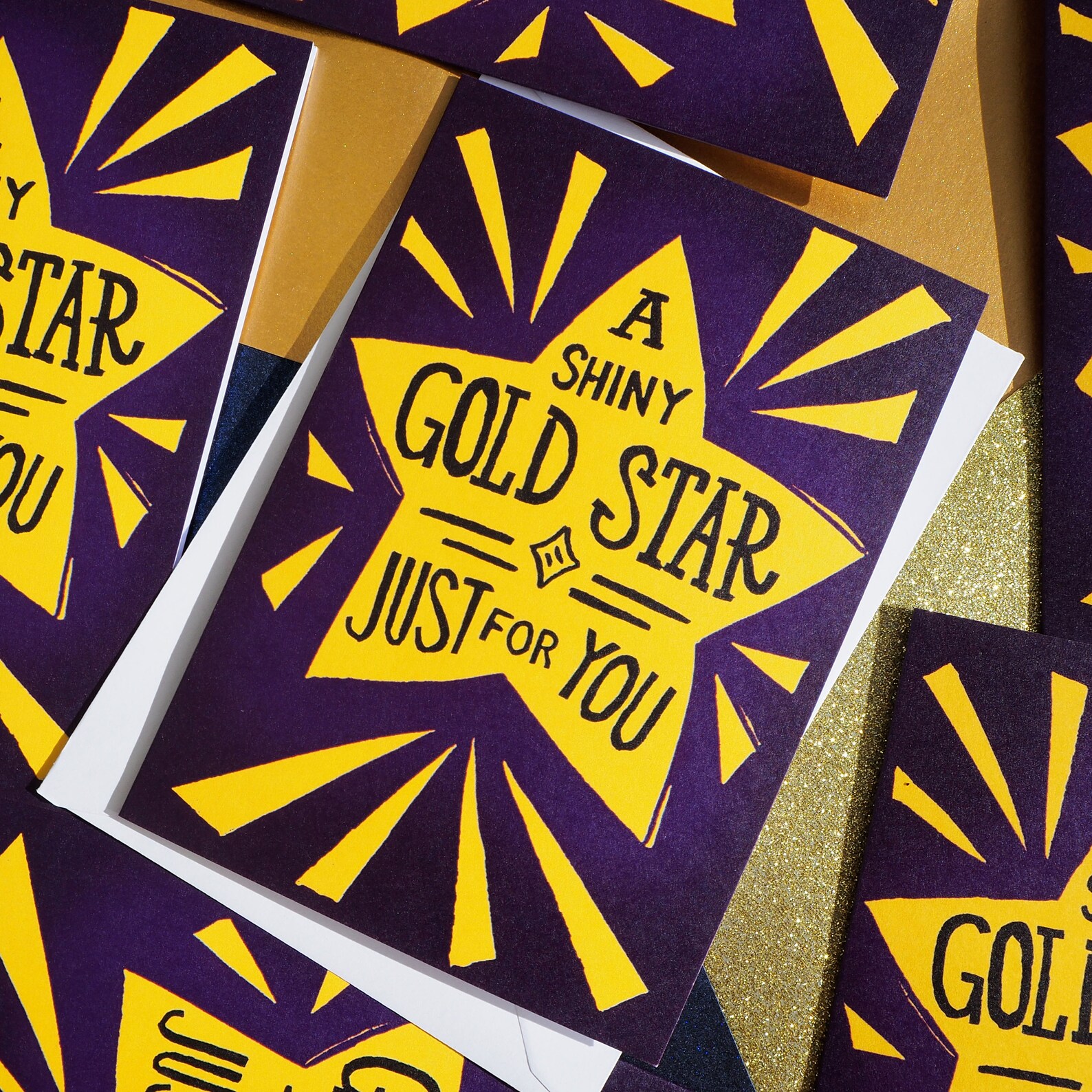 Gold Star Well Done Congratulations or New Job Card A6 - Etsy