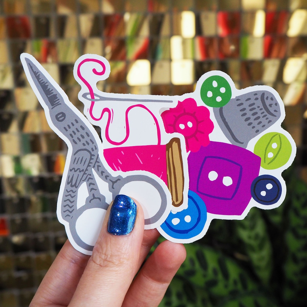 Vinyl Sticker Set 3x Sewing Dressmaking and Quilting - Etsy.de
