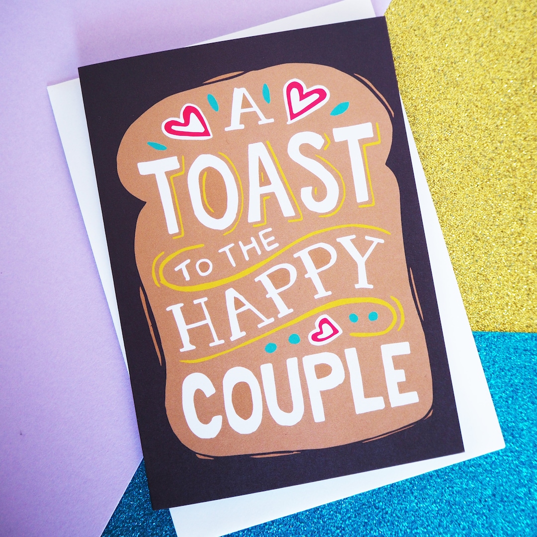 A Toast to the Happy Couple Funny Wedding, Civil Partnership or ...