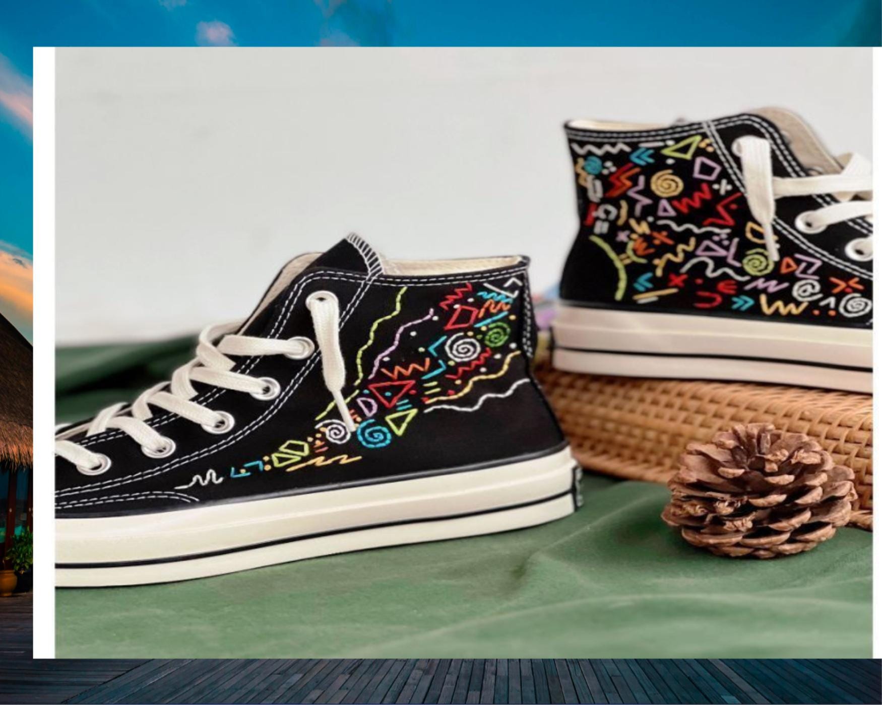 Custom Converse Math Formula Embroidery Pattern, Embroidered Logo Color ...