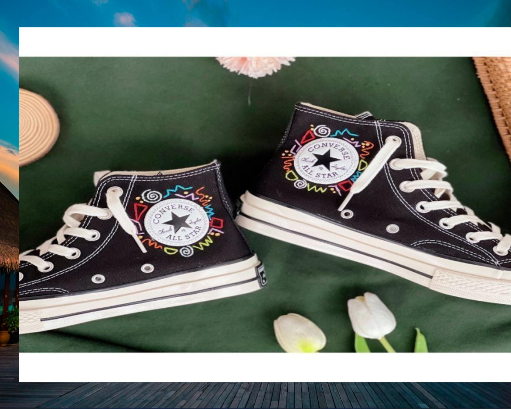 Custom Converse Math Formula Embroidery Pattern, Embroidered Logo Color ...