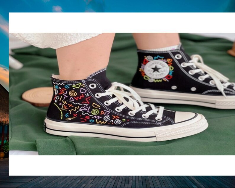 Custom Converse Math Formula Embroidery Pattern, Embroidered Logo Color ...
