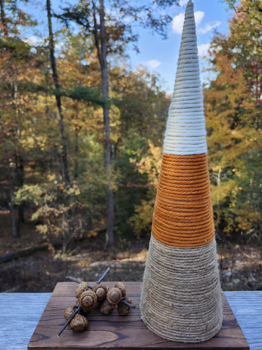 Chunky Yarn Candy Corn in Varying Sizes - Etsy