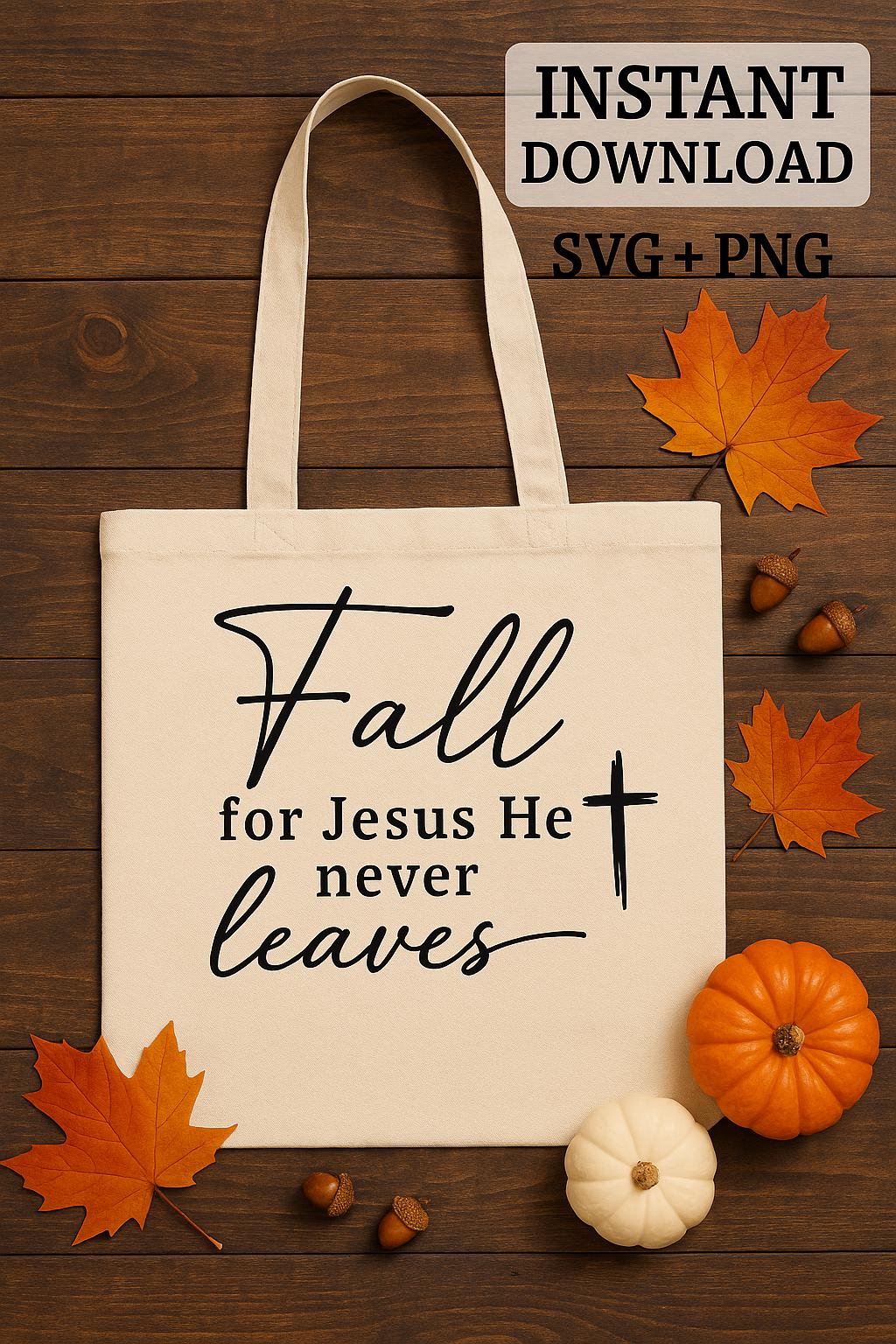Fall for Jesus SVG PNG | Christian Fall Hoodie Design | Autumn Faith ...
