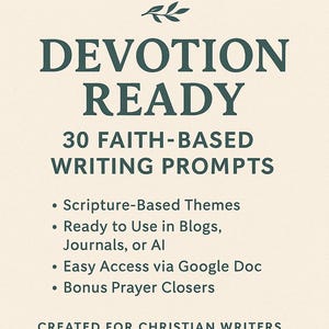 Devotion Ready | 30 Christian Devotional Writing Prompts With Scripture ...