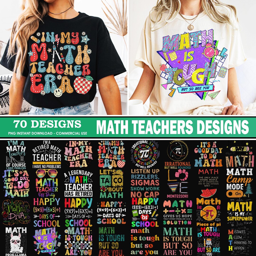 Math Teacher PNG Bundle, Back to School Png, Teacher Appreciation Png ...