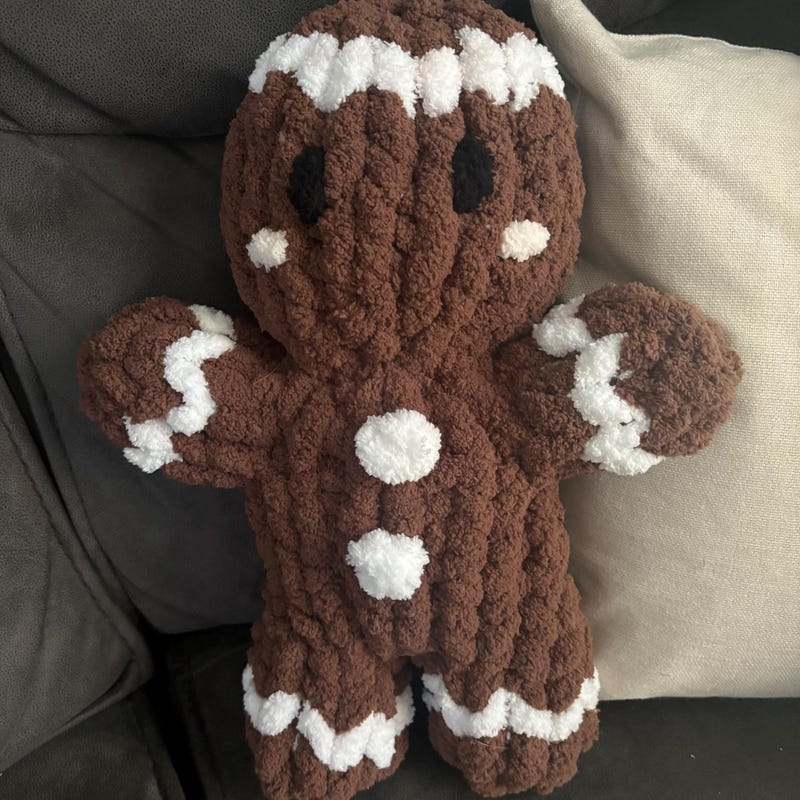 Finger Knit Christmas Stuffie Pattern - Etsy UK