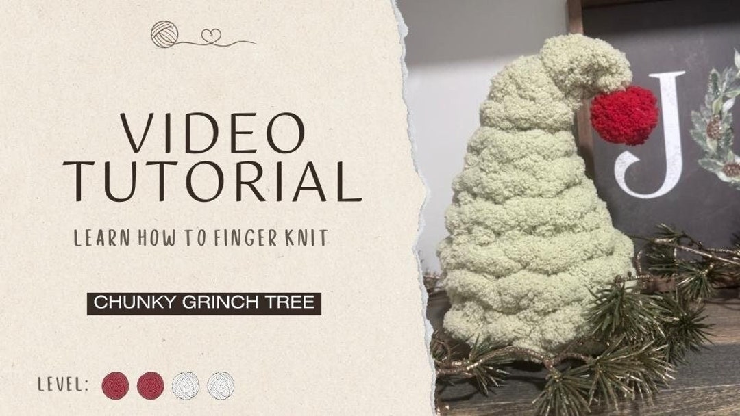 Mischievous Tree Tutorial, Learn How to Finger Knit, Hand Knitting ...