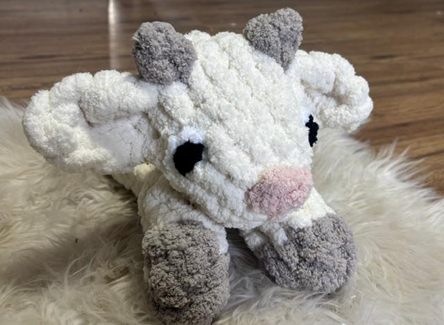 Baby Goat Snuggler Pattern + Tutorial | Learn How to Finger Knit ...