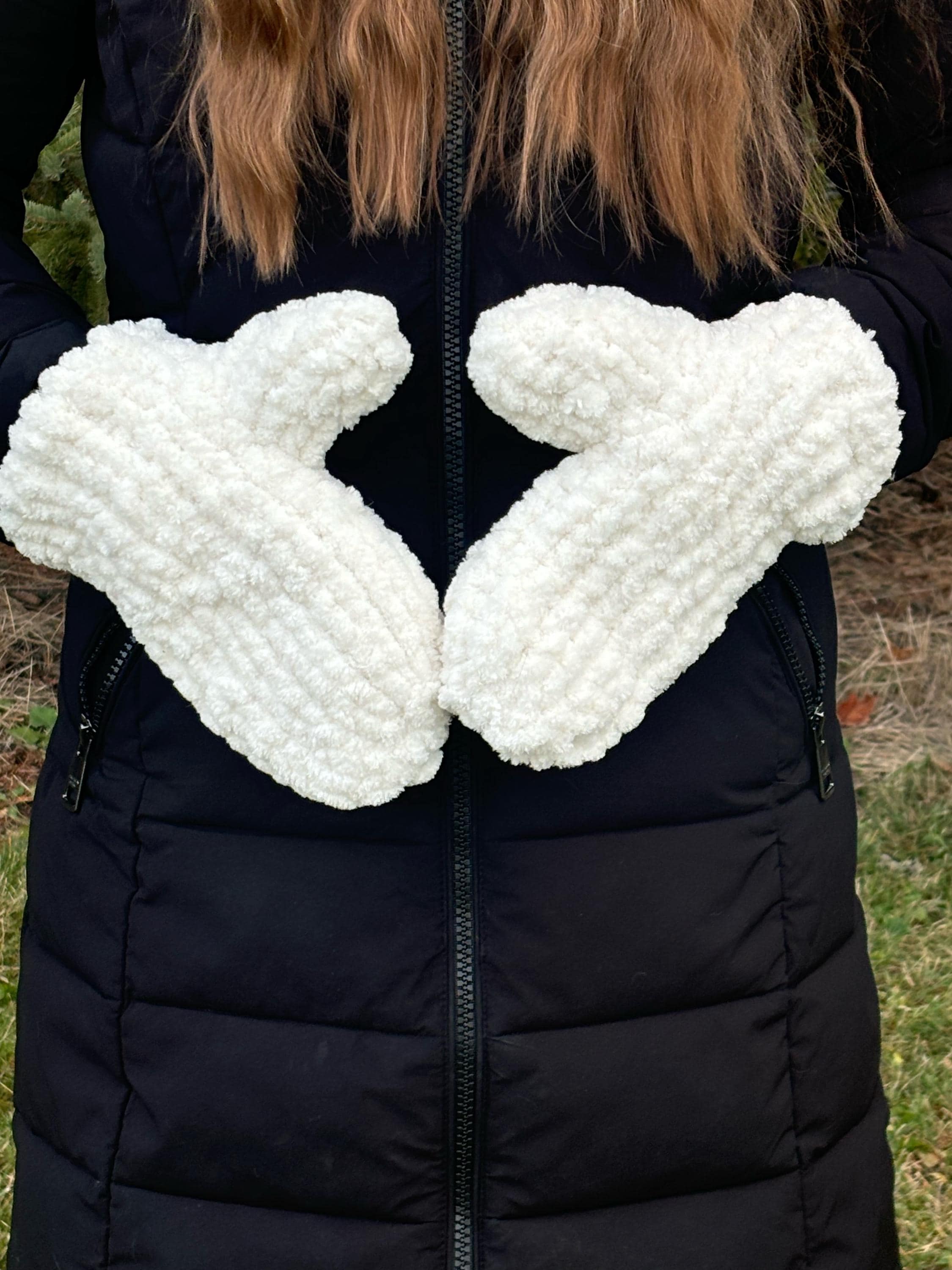 Mitten Video Tutorial/pattern, Learn How to Finger Knit, Hand Knitting ...