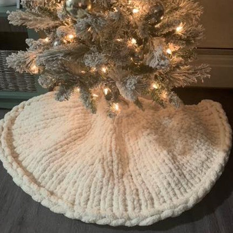 Knit Tree Skirt - Etsy
