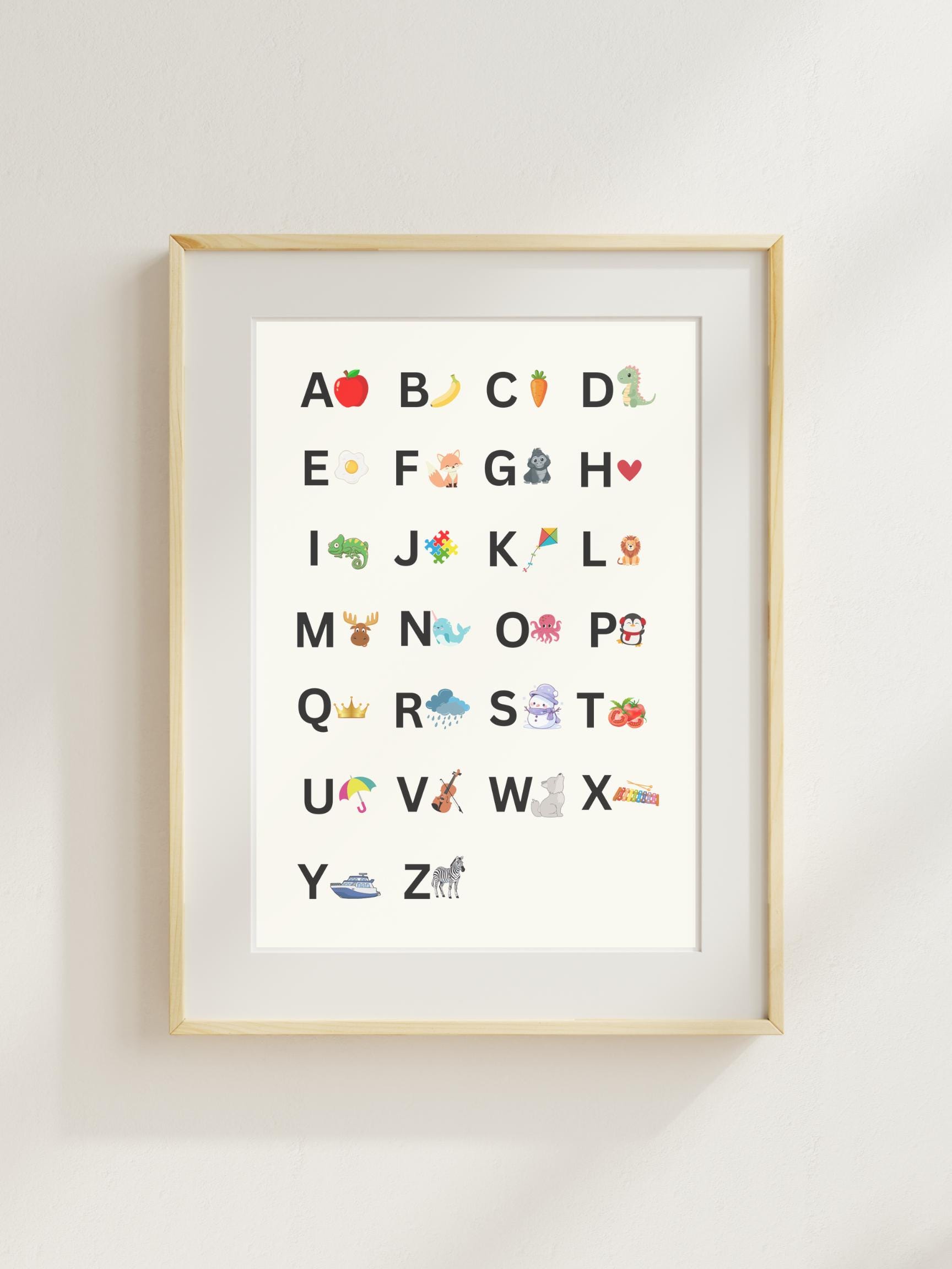 Alphabet Poster - Etsy