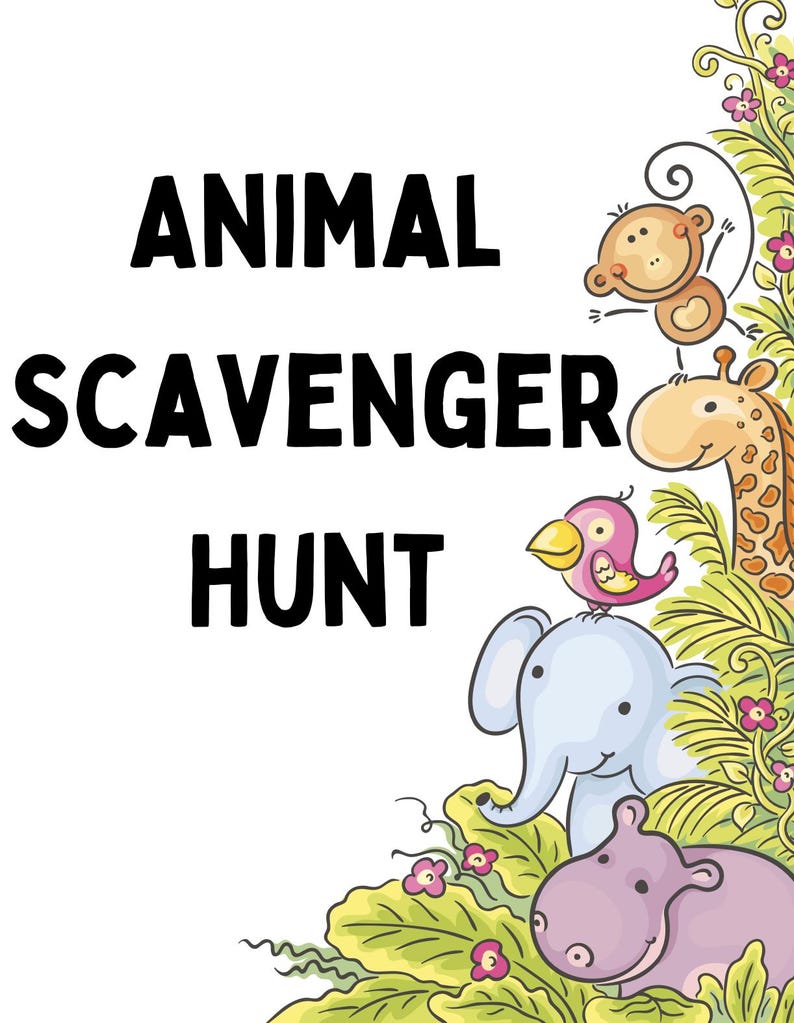 Printable Scavenger Hunt - Etsy