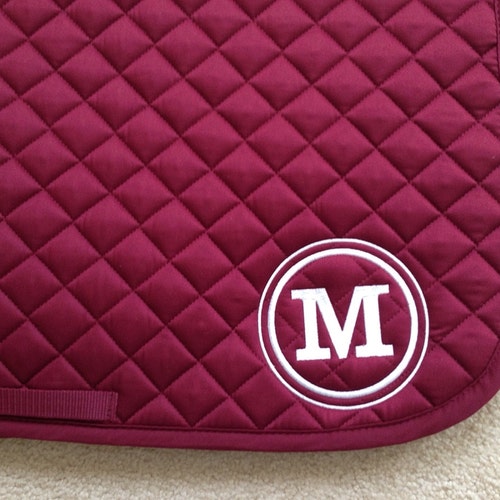 Custom Embroidered All Purpose Saddle Pad - Etsy