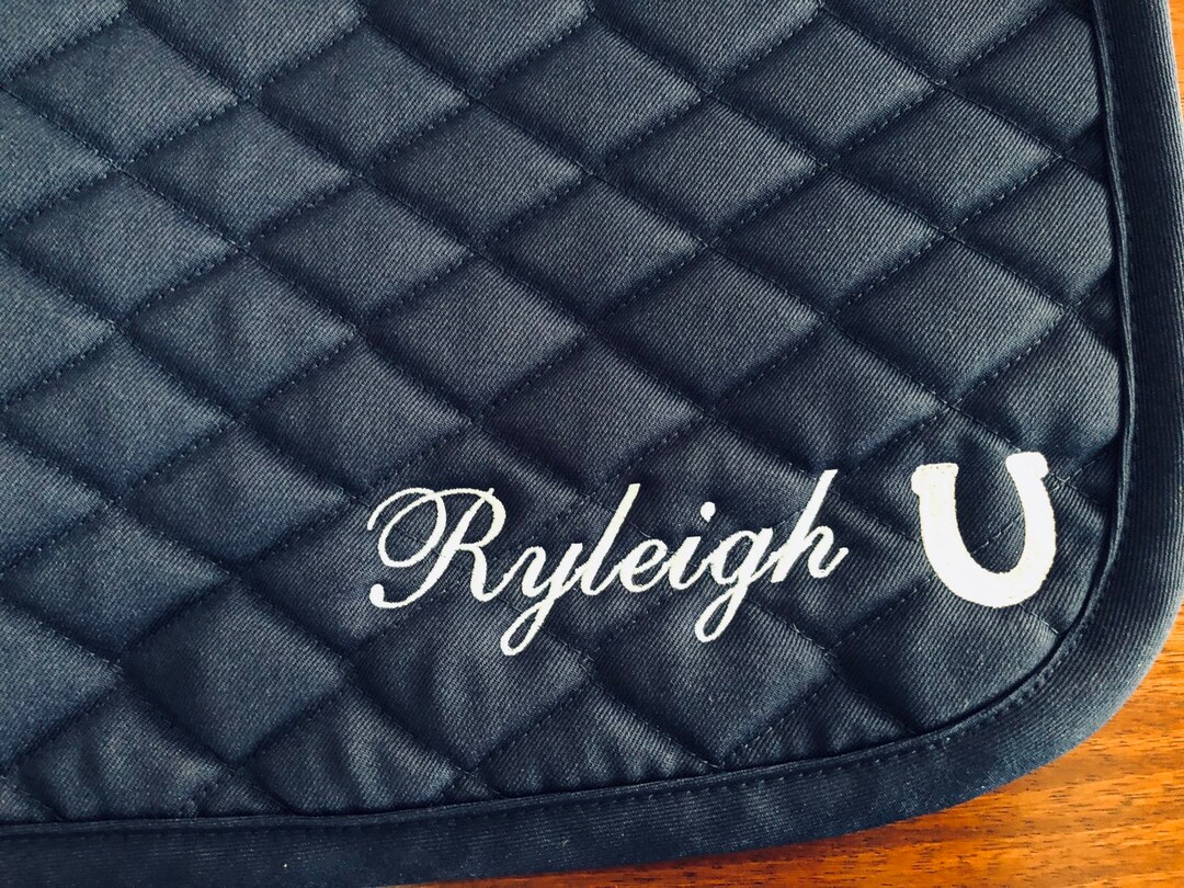 English All Purpose Saddle Pad-horse-custom-embroiderd Name in Guard ...
