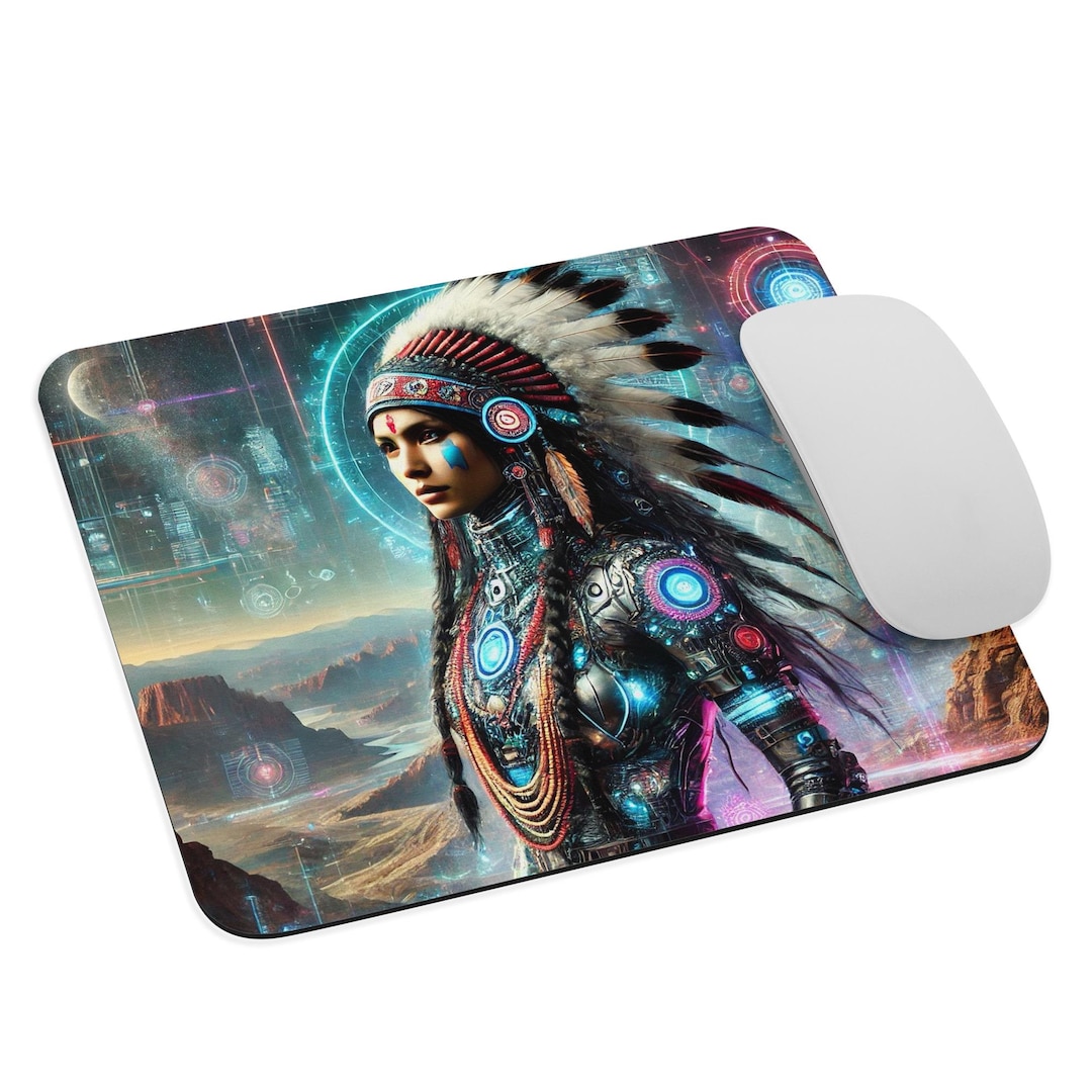 Cyberpunk Native Warrior of the Ancestors: Sacagawea's Digital ...