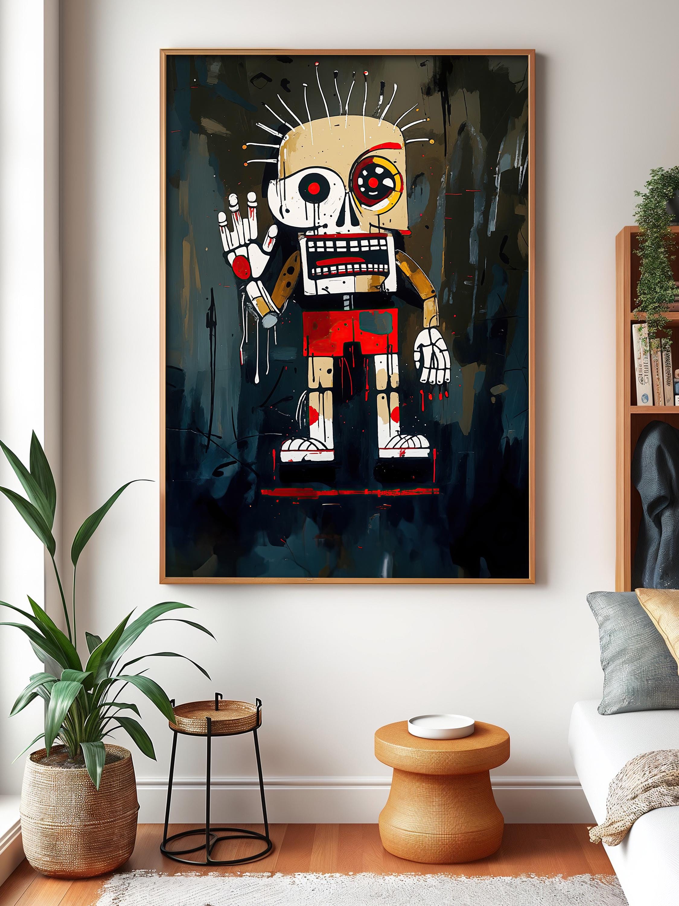 JMB Robots - Poster 4. A Digital Poster, Contemporary Printable Art ...