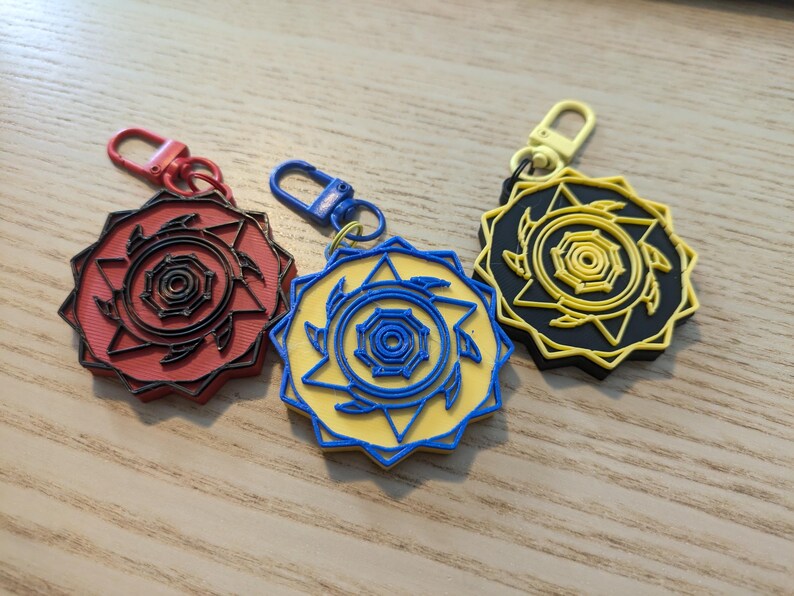 Customizable 3D Printed Beyblade Keychain – Perfect Party Favors for ...