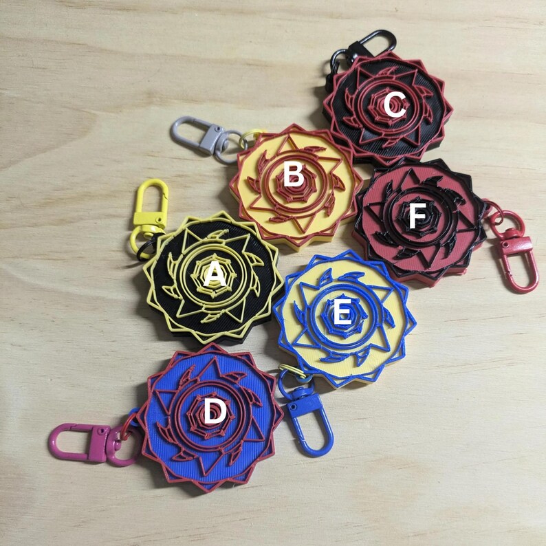 Customizable 3D Printed Beyblade Keychain – Perfect Party Favors for ...