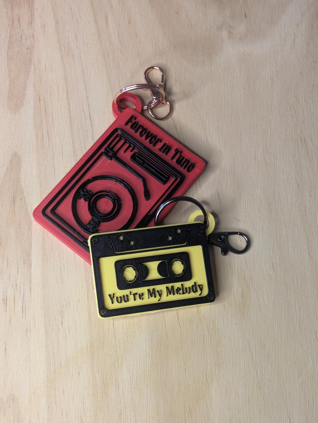Custom Cassette or Vinyl Keychain With NFC – Personalized Color and ...