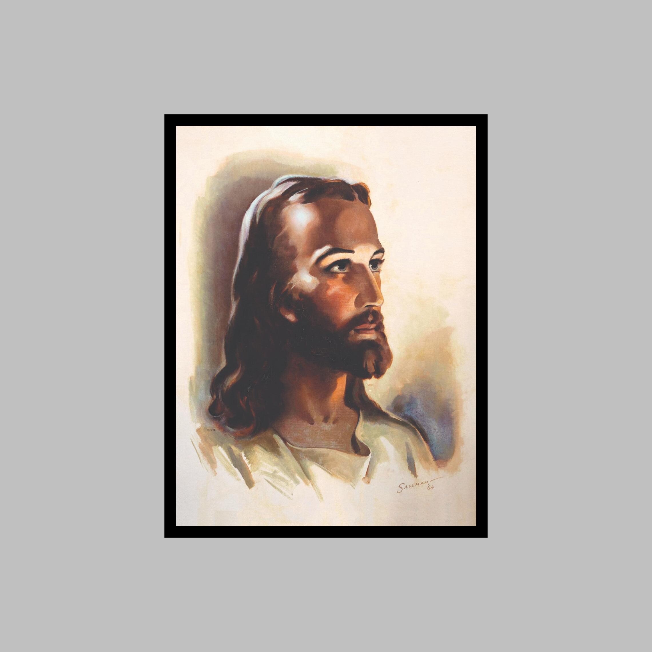 Warner Sallman Head of Christ Print | Classic Christian Jesus | Home ...