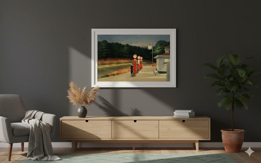 Edward Hopper "gas" Painting | American Realism | Wall Art | Printable ...
