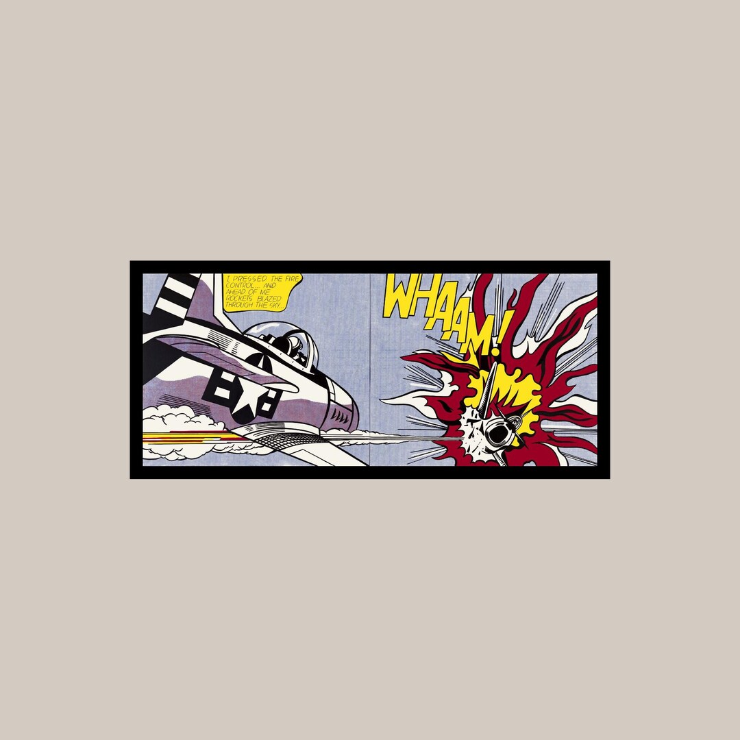 Roy Lichtenstein Whaam! Pop Art Print | Comic Book | Wall Decor ...