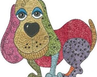 BASENJI Machine Embroidered Quilt Blocks azeb - Etsy