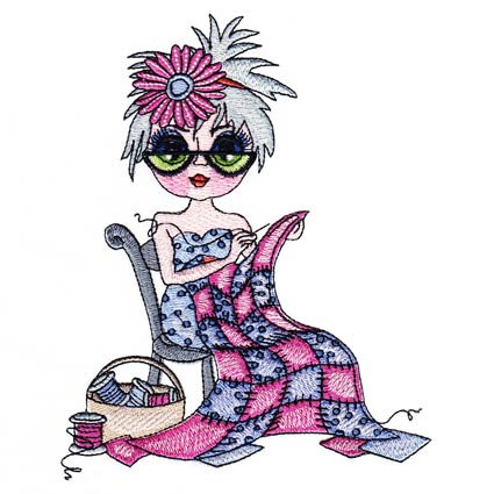 Crafty Divas Embroidered Quilt Blocks - Etsy