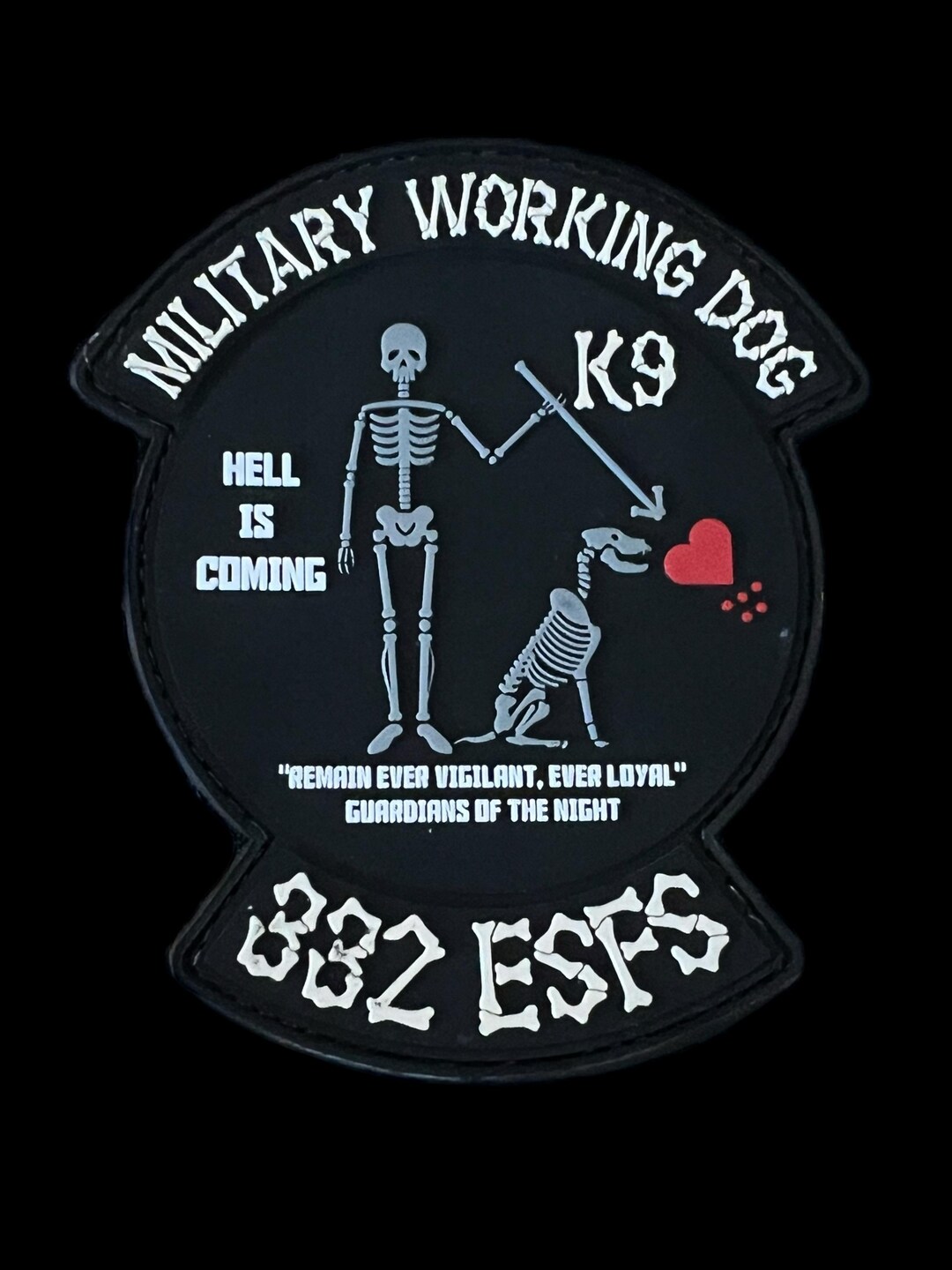 The 332 Esfs Military K9 Working Dog Pvc Patch - Etsy