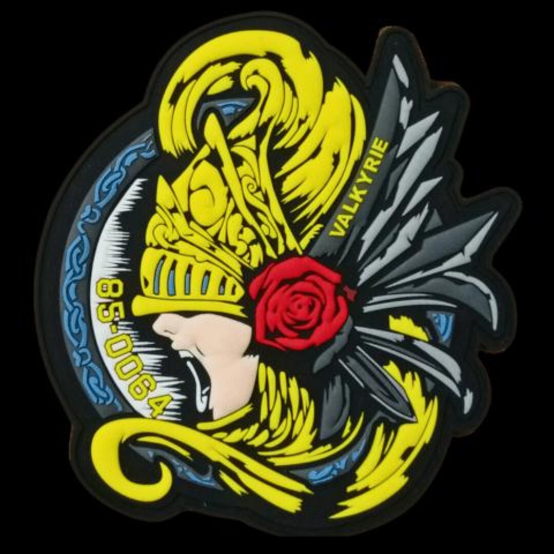 The 85-0064 Valkyrie Red Rose Pvc Patch - Etsy