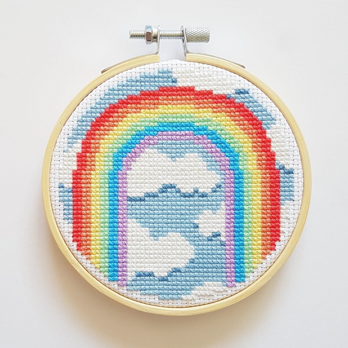 Rainbow Cross Stitch Pattern PDF Download Embroidery Chart - Etsy