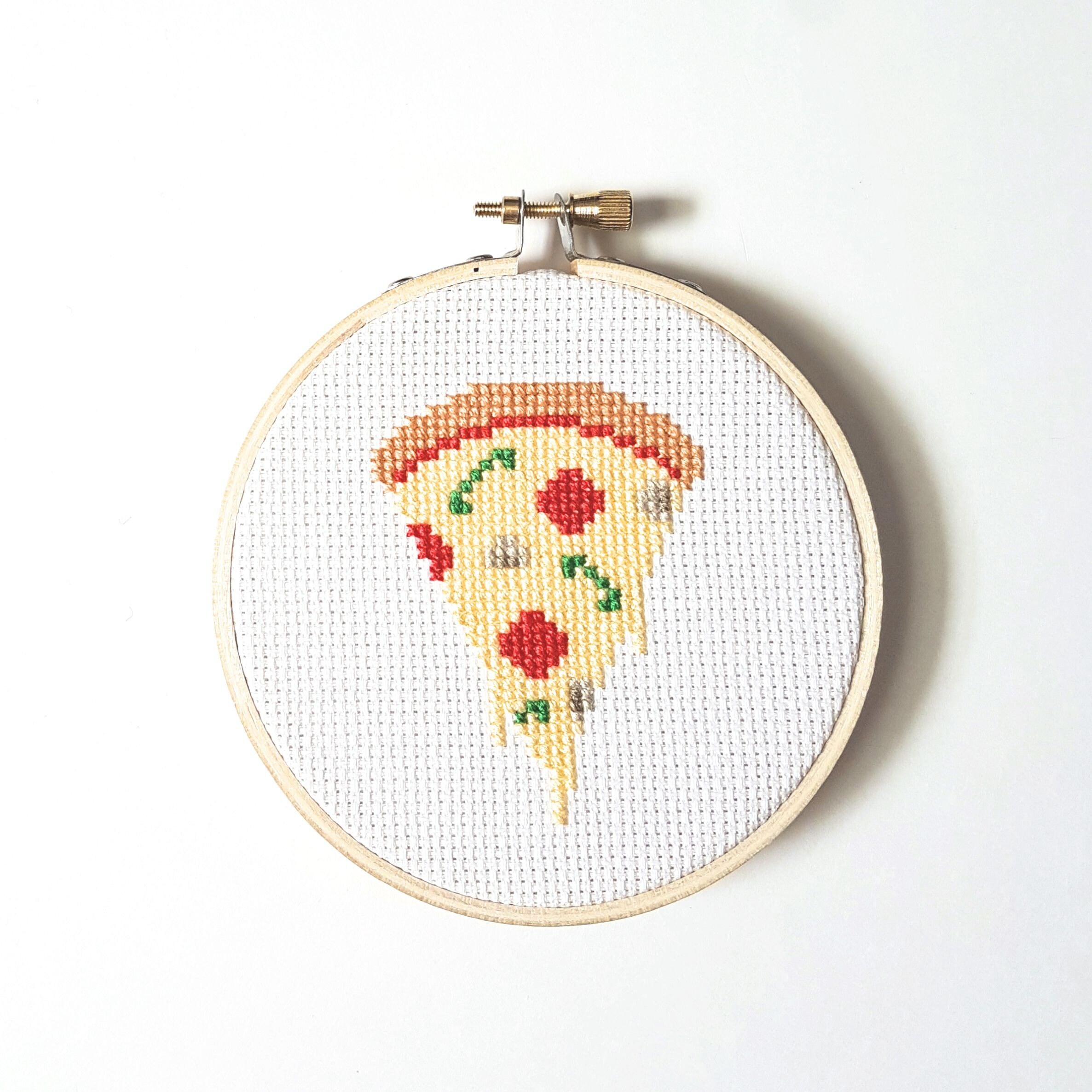 Pizza Slice Cross Stitch Pattern PDF Digital Download Modern - Etsy Canada