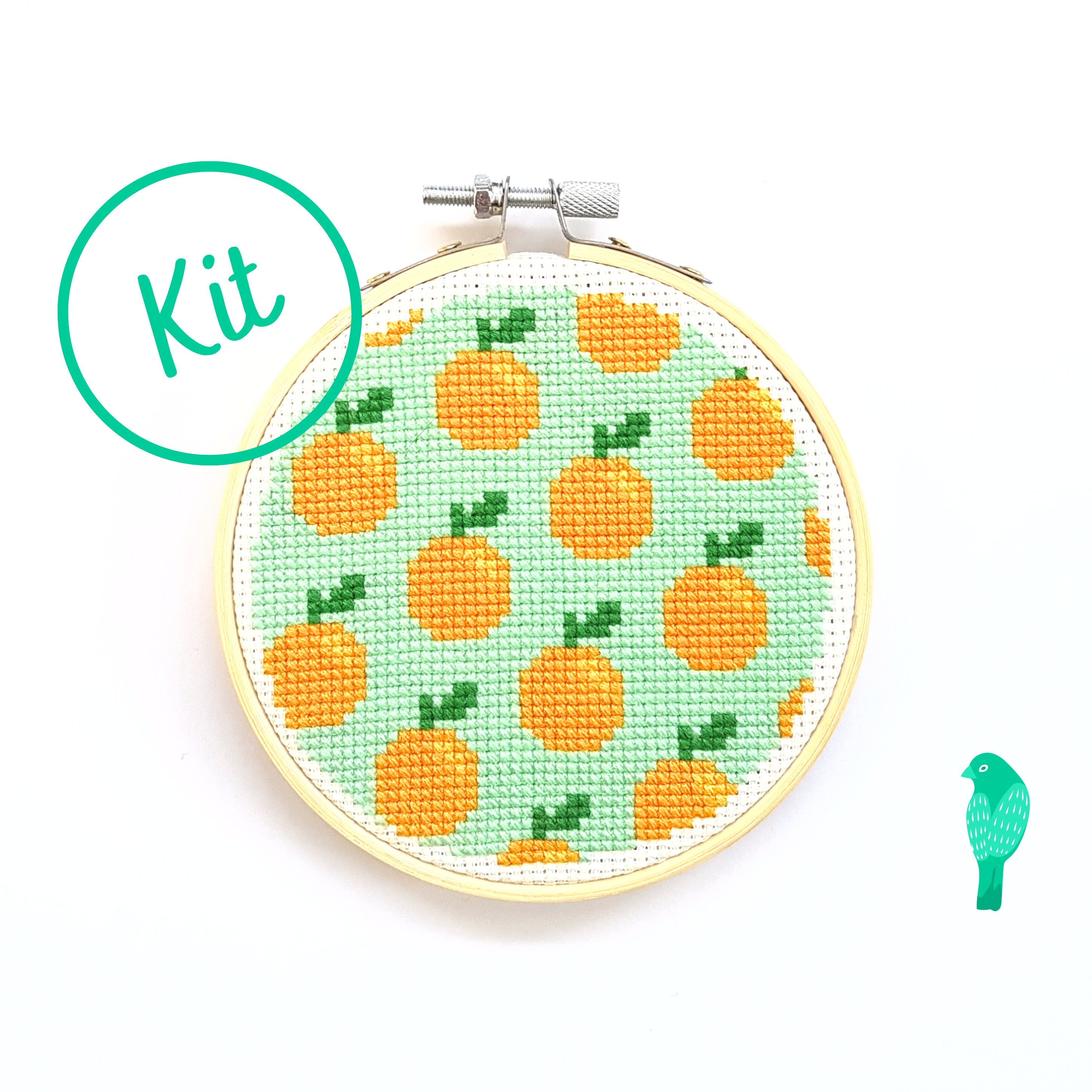 Clementine Orange Cross Stitch Kit - Etsy
