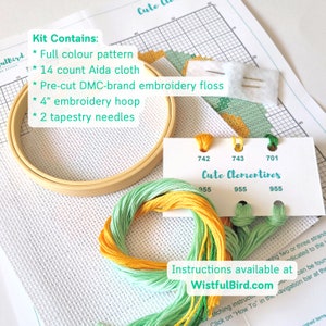 Clementine Orange Cross Stitch Kit - Etsy