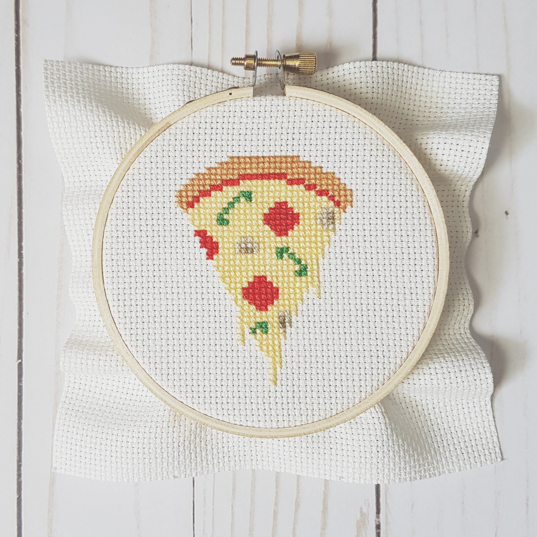 Pizza Slice Cross Stitch Pattern PDF Digital Download Modern - Etsy Canada