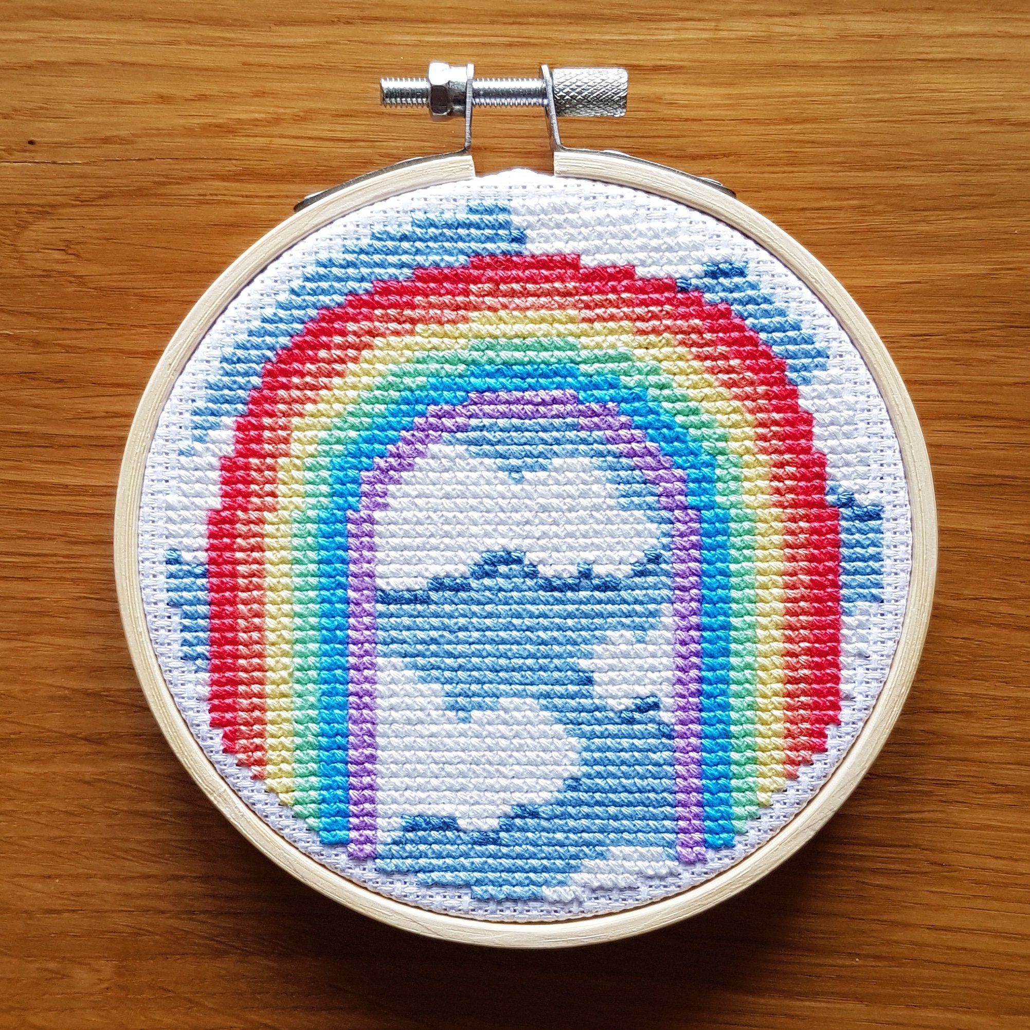 Rainbow Cross Stitch Pattern PDF Download Embroidery Chart | Etsy