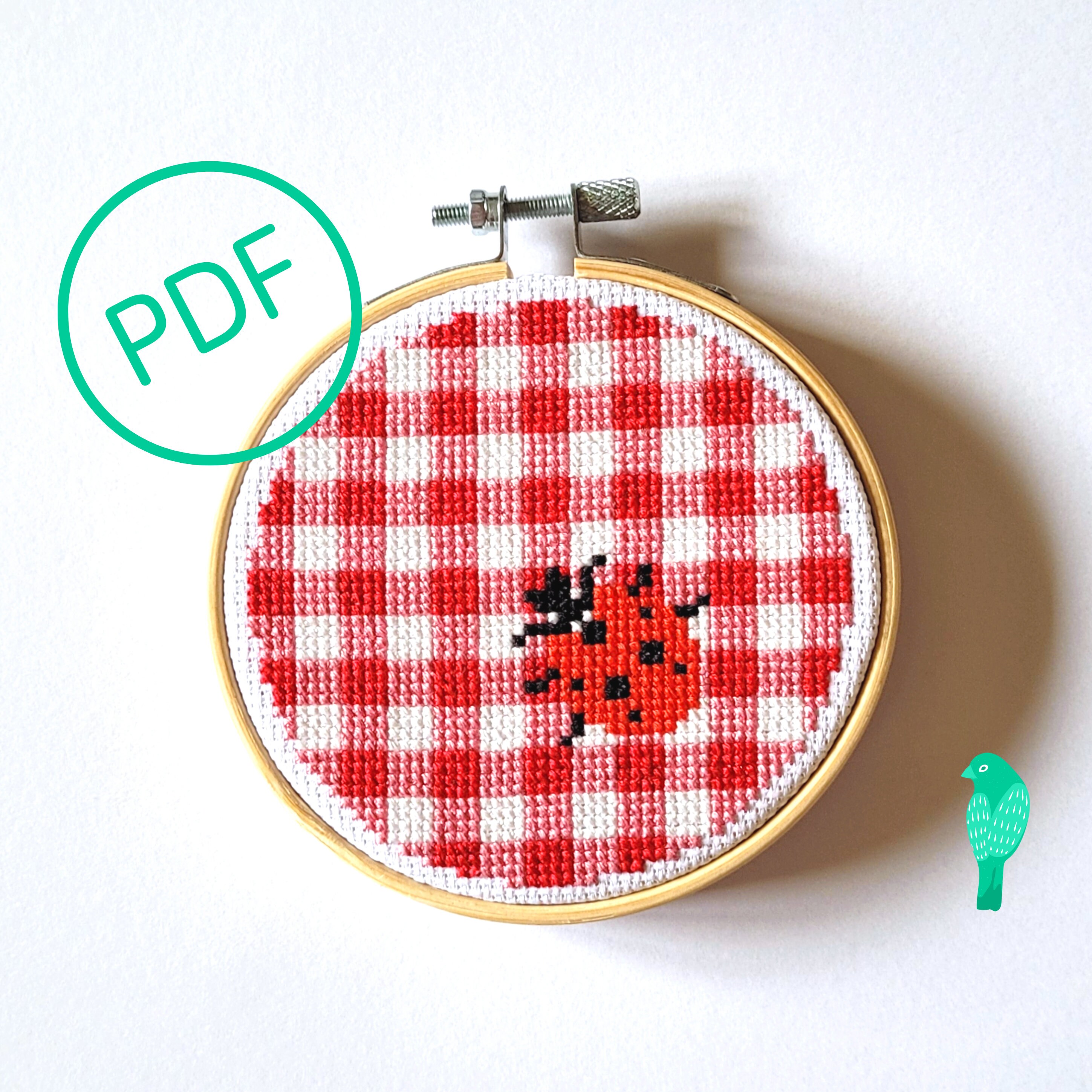 Ladybug Cross Stitch Pattern PDF Digital Download - Etsy Canada