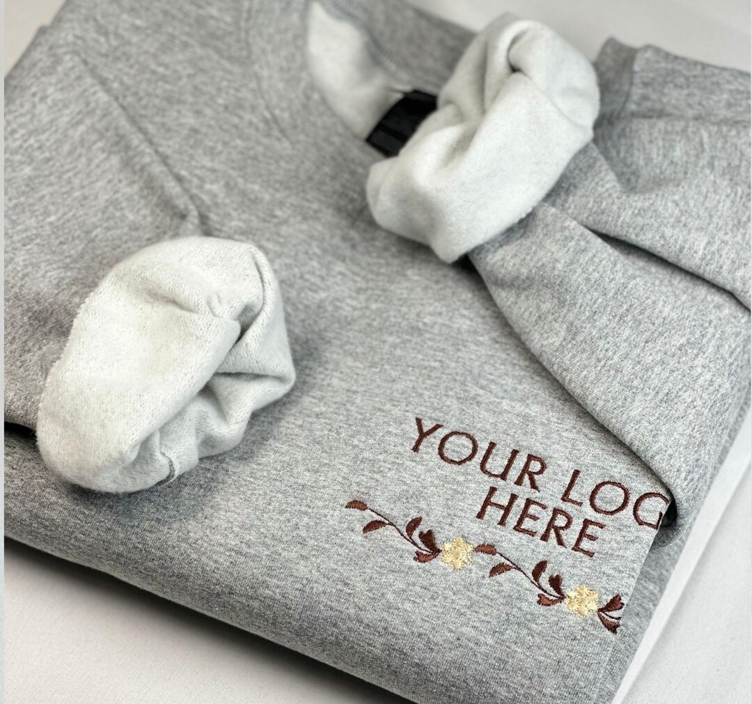 Personalized Pocket Logo Embroidery Sweatshirt, Customized Your Design ...