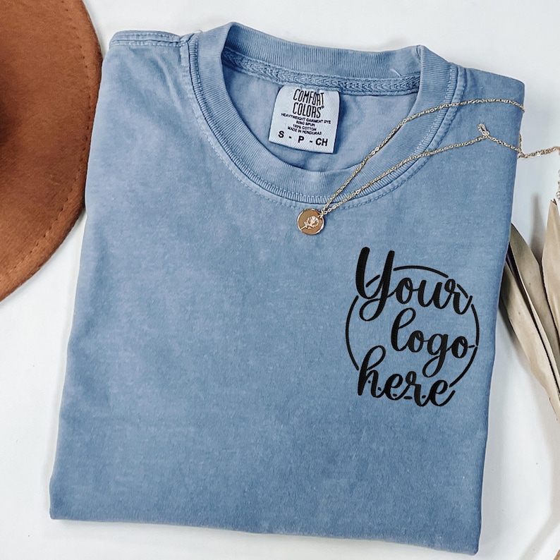 Embroidered Custom Logo Shirt, Personalized Business Logo Embroidery ...