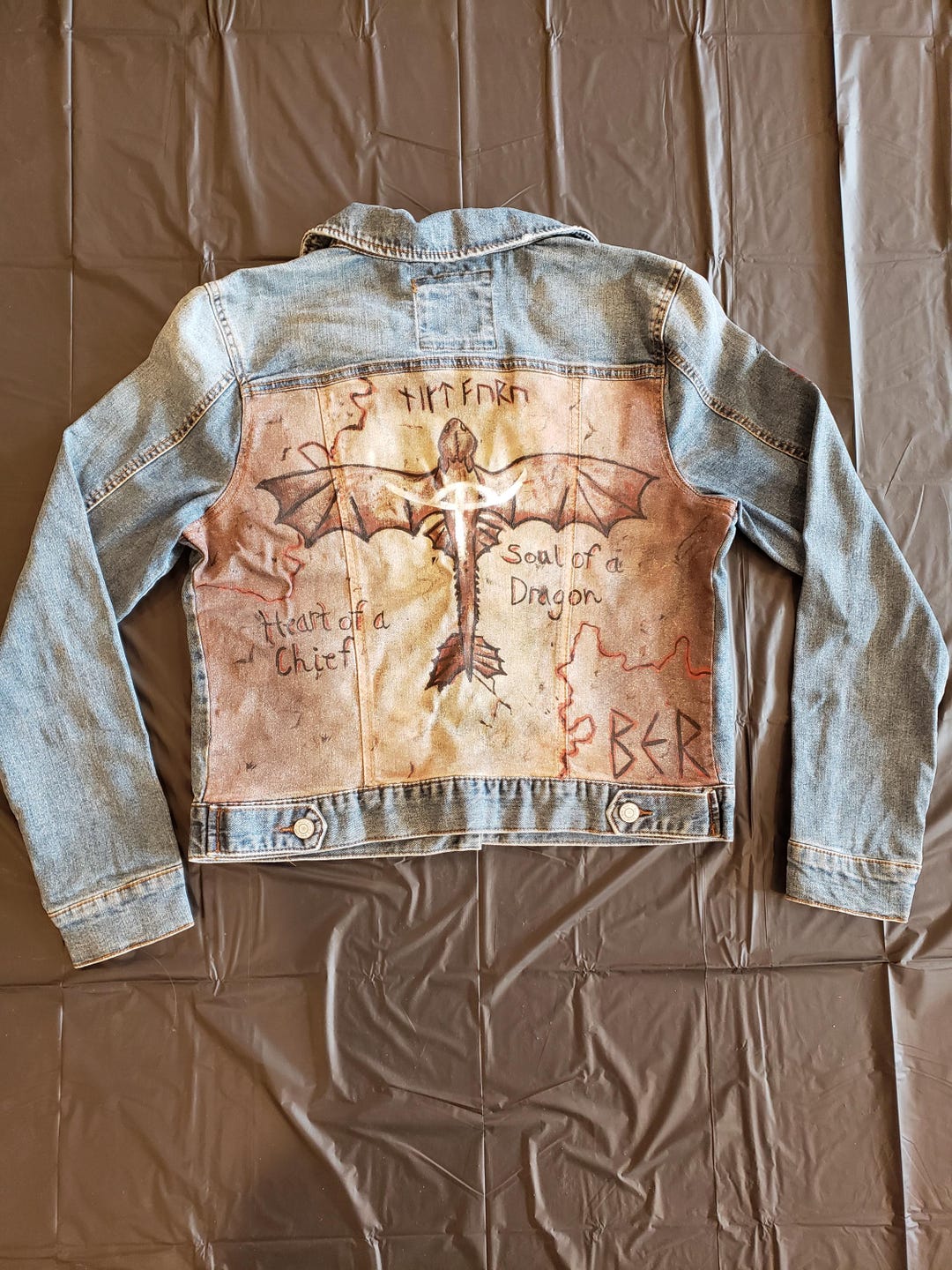 How to Train Your Dragon HTTYD Hand Painted Jean Jacket - Etsy