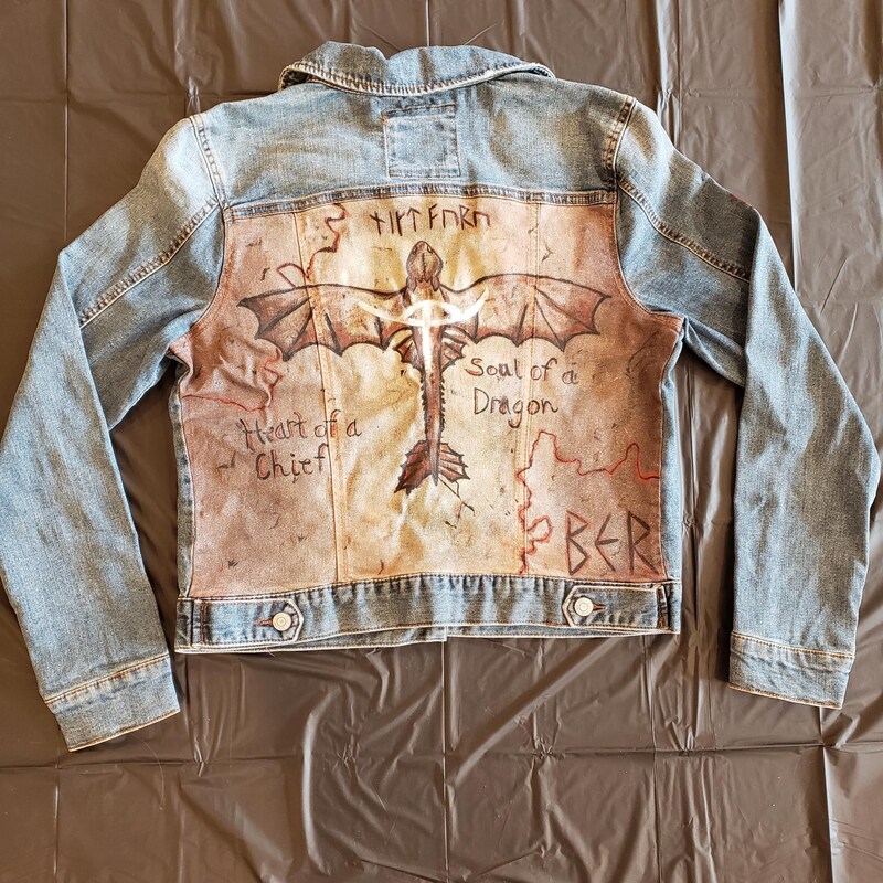 Jacket With Dragon - Etsy