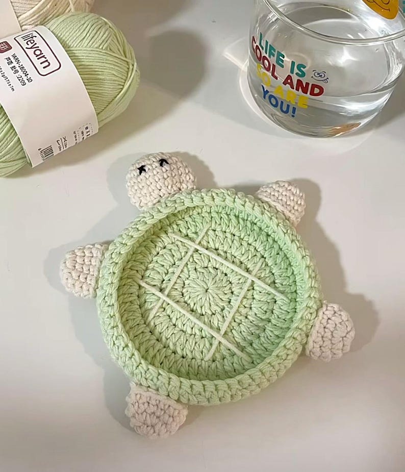Turtle Coaster Crochet Pattern - Etsy