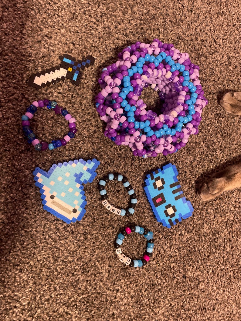 Epic Kandi Slinky Cage Cuff + Perler + Kandi Singles !! - Etsy