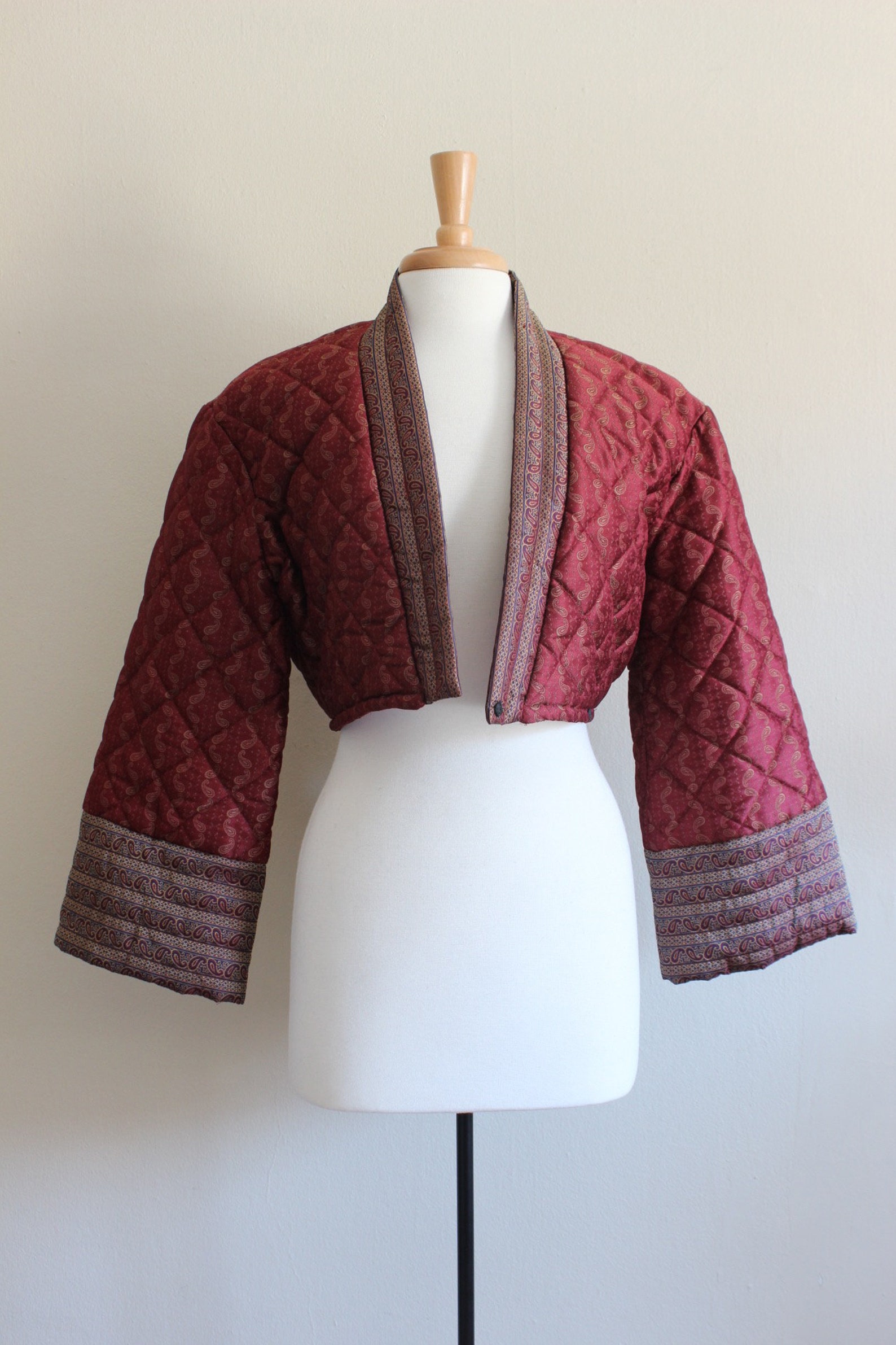 Vintage Victoria's Secret Collection Paisley Quilted Cropped Jacket - Etsy