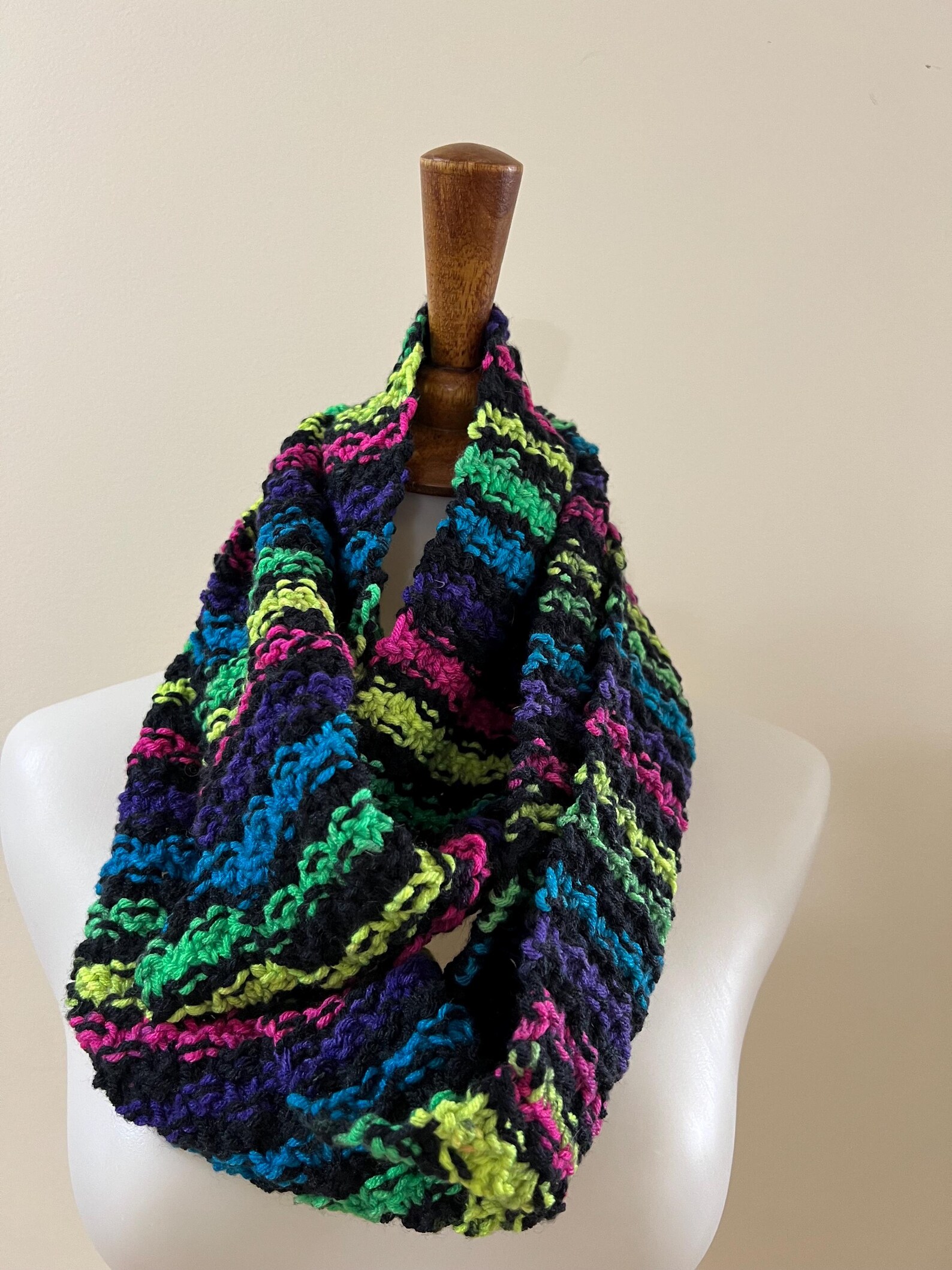 Neon Color Infinity Scarf - Etsy