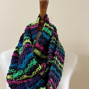 Neon Color Infinity Scarf - Etsy